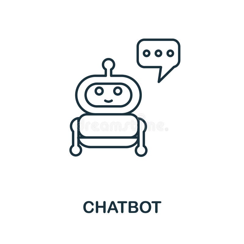 Chatbot Icon. Simple Element from Social Media Collection. Creative ...