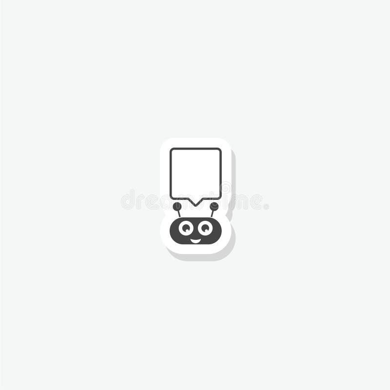 Robot Chatbot Icon. Set Icons in Color Circle Buttons Stock ...