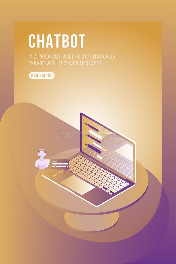 Chatbot Isometric Concept with New Messages and Pop-up Chatting on the ...