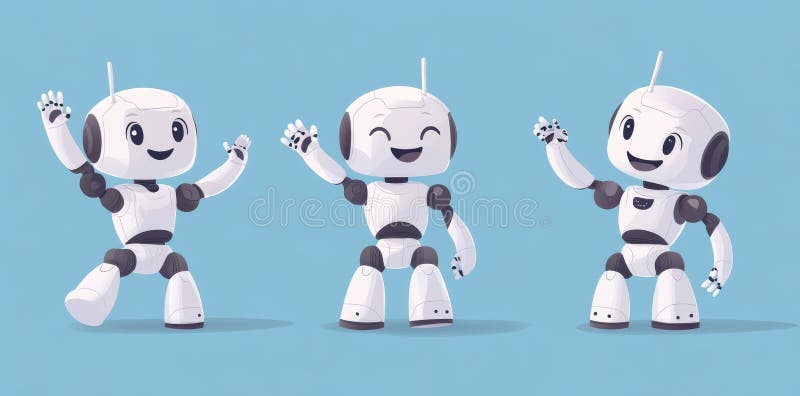 Cute Chatbot Ai Characters Set Stock Photos - Free & Royalty-Free Stock ...