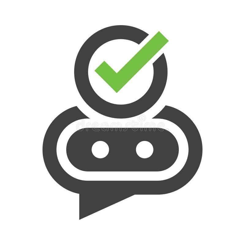 Chatbot Quality Icon â€ Verified AI Conversation and Service Vector ...