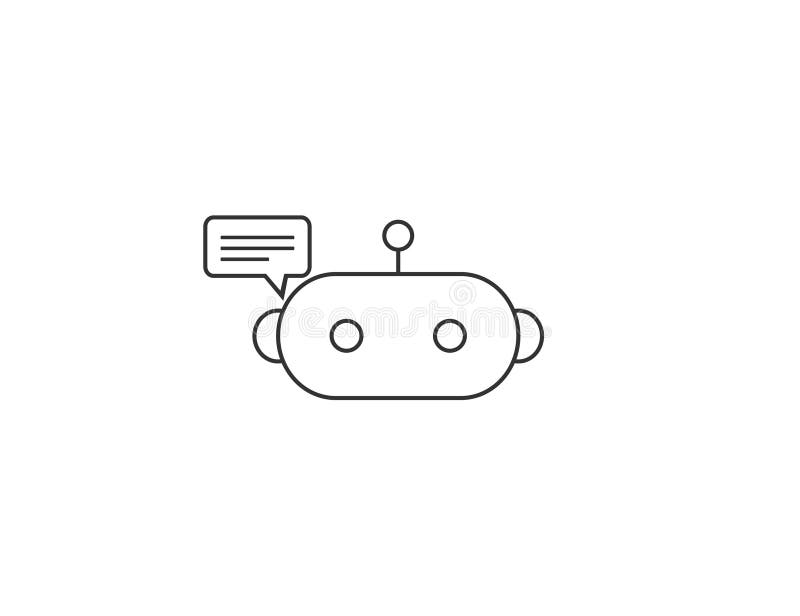 Chatbot, Robot, App Icon. Vector Illustration. Stock Vector ...