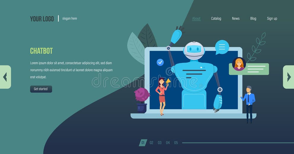 Chatbot Robot, Artificial Intelligence. Dialog Help Service, Technical ...