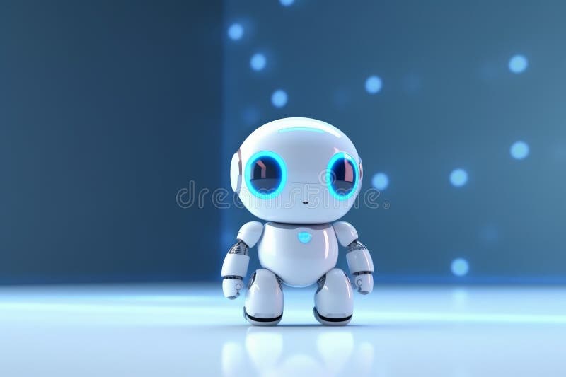 Chatbot Robot Background. Generate Ai Stock Illustration - Illustration ...