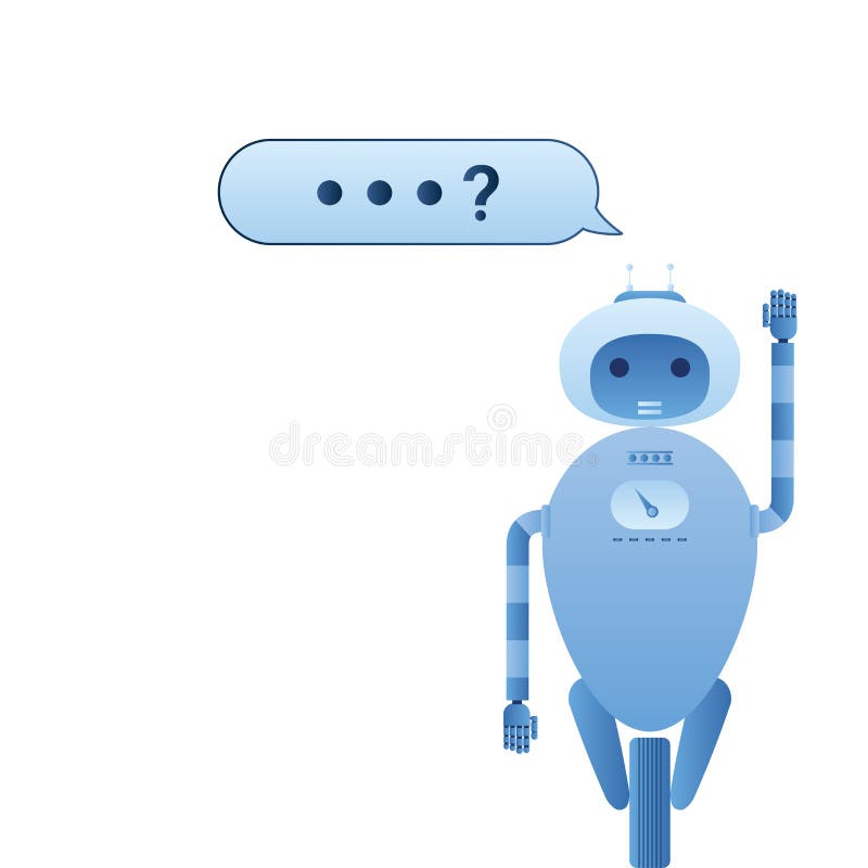 Chatbot Robot Concept. Dialog Help Service. Bot with Speech Message ...