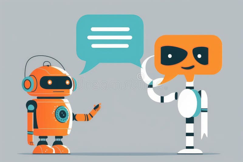 Chatbot Robot Conversing with Customer, Answering Questions and ... Chatbot Robot Conversing with Customer, Answering Questions and ...