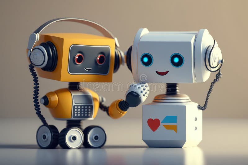 Chatbot Robot Helping with Customer Service, Addressing Customer ...