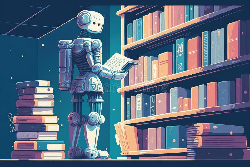 Chatbot Robot, Helping Out in Library or Bookstore, Recommending Books ...