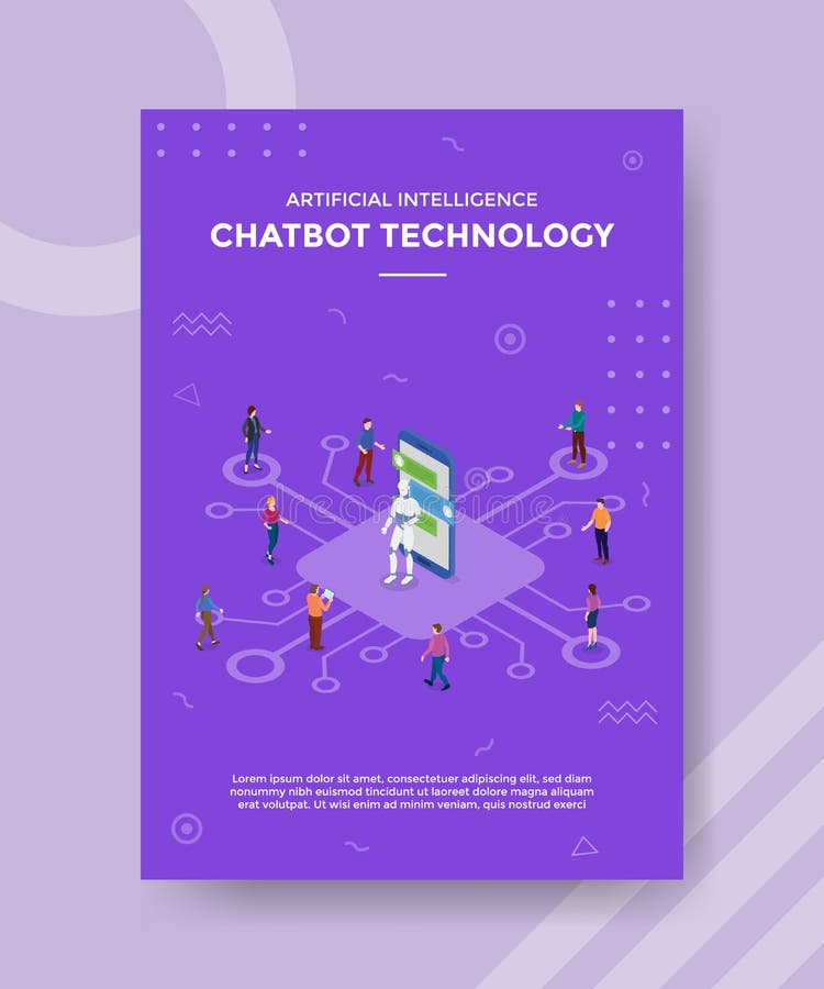 Chatbot with Robot and People Communicate Concept for Template Banner ...