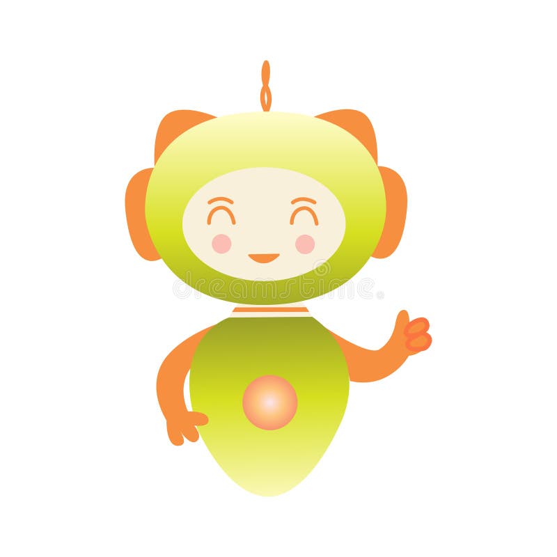 Chatbot or Robot Shows Sign is Great. Vector Stock Vector ...