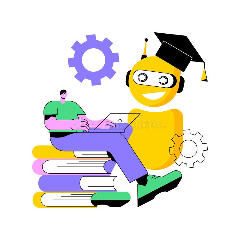Chatbot Self Learning Abstract Concept Vector Illustration. Stock ...