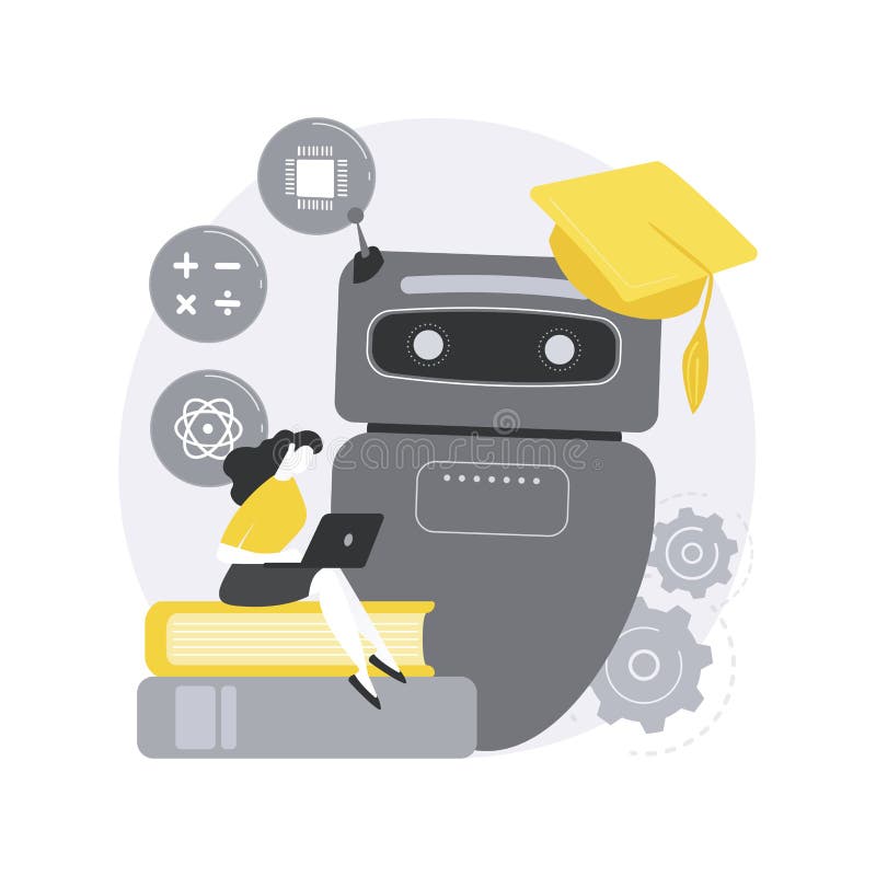 Chatbot Self Learning Abstract Concept Vector Illustration Stock Vector ...