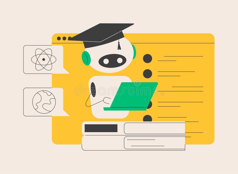 Chatbot Self Learning Abstract Concept Vector Illustration. Stock ...