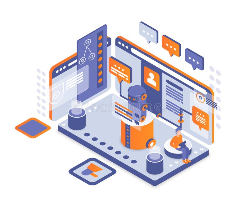 Conversation Simulation Stock Illustrations – 130 Conversation ...