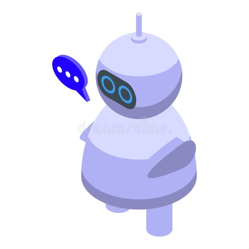 Chatbot Speaking with Speech Bubble is Giving Information Stock Vector ...
