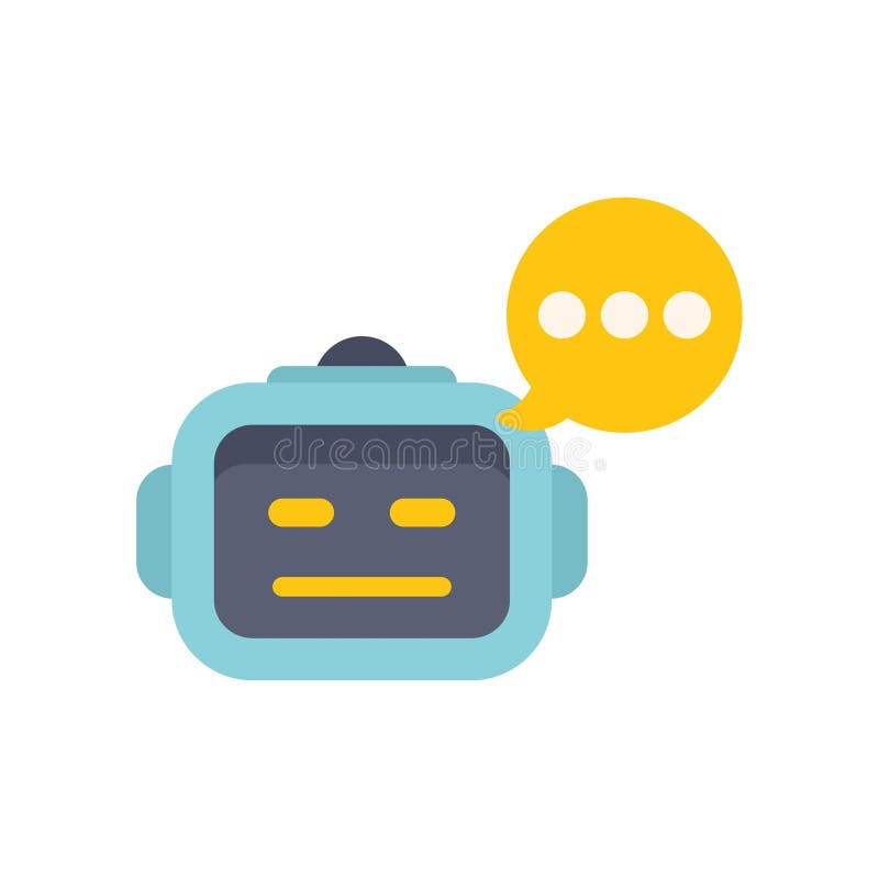 Chatbot Speaking with Speech Bubble, Modern Communication Technology ...