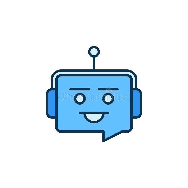 Chatbot Speech Bubble Vector Concept Creative Colored Icon Stock ...