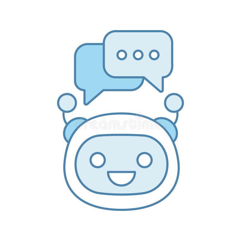 Chatbot with Speech Bubbles Color Icon Stock Vector - Illustration of ... Chatbot with Speech Bubbles Color Icon Stock Vector - Illustration of ...