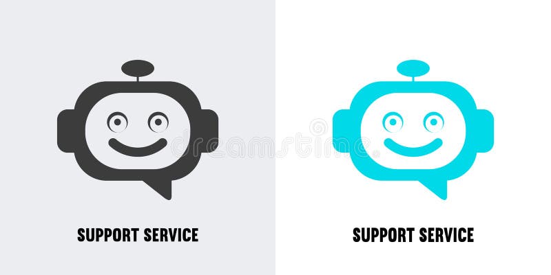 Support Chat Bot Icon. Chatbot Icon. Talkbot Symbol. Stock Vector ...
