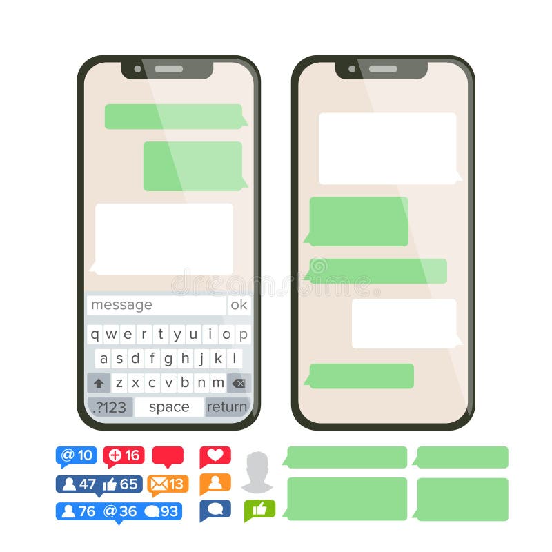 Chatbot Text Message Vector. Chat Bot Bubble Set Template. Modern ... Chatbot Text Message Vector. Chat Bot Bubble Set Template. Modern ...