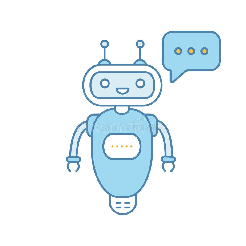 Chatbot Typing Text Using ChatGPT Stock Illustration - Illustration of ...