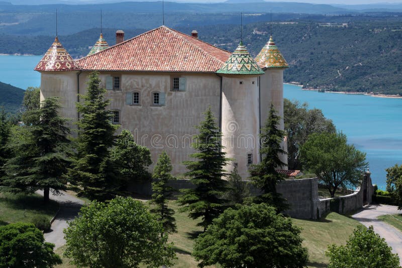 Chateau Aiguines stock photo. Image of chateau, attraction - 16309088
