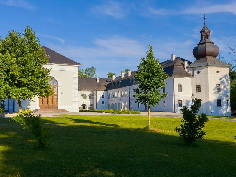 Chateau Appony at Oponice in Slovakia Stock Photo - Image of sunny ...