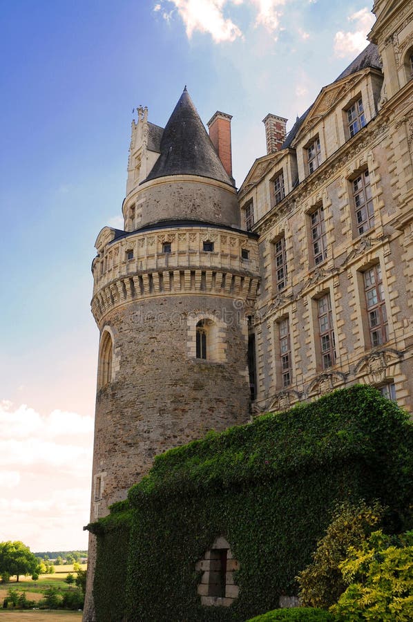 Detail of the Royal Chateau De Brissac, Loire Stock Photo - Image of ...