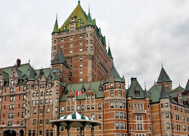 Chateau De Frontenac in Quebec, Canada Stock Image - Image of classic ...