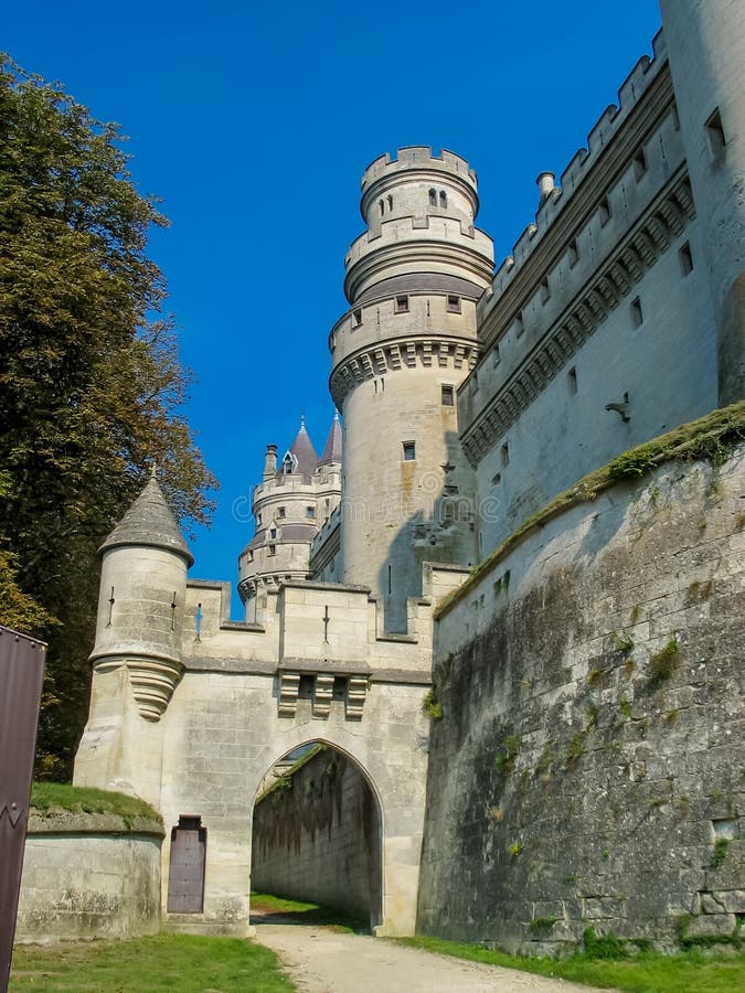 Chateau de Pierrefonds stock photo. Image of destination - 49659916