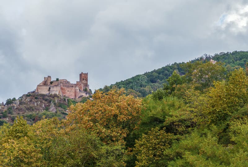 Chateau De Santo-Ulrich, Alsacia, Francia Imagen de archivo - Imagen de ...