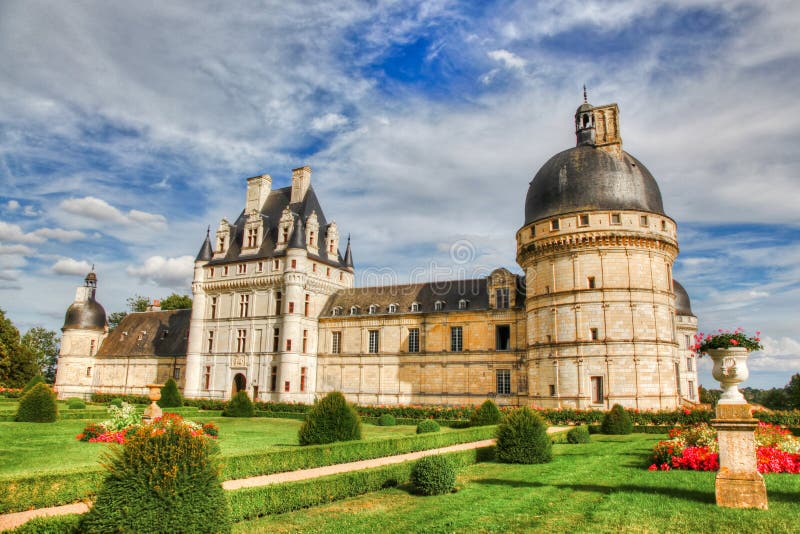Chateau De Valencay, France Stock Photo - Image of castle, landscape ...