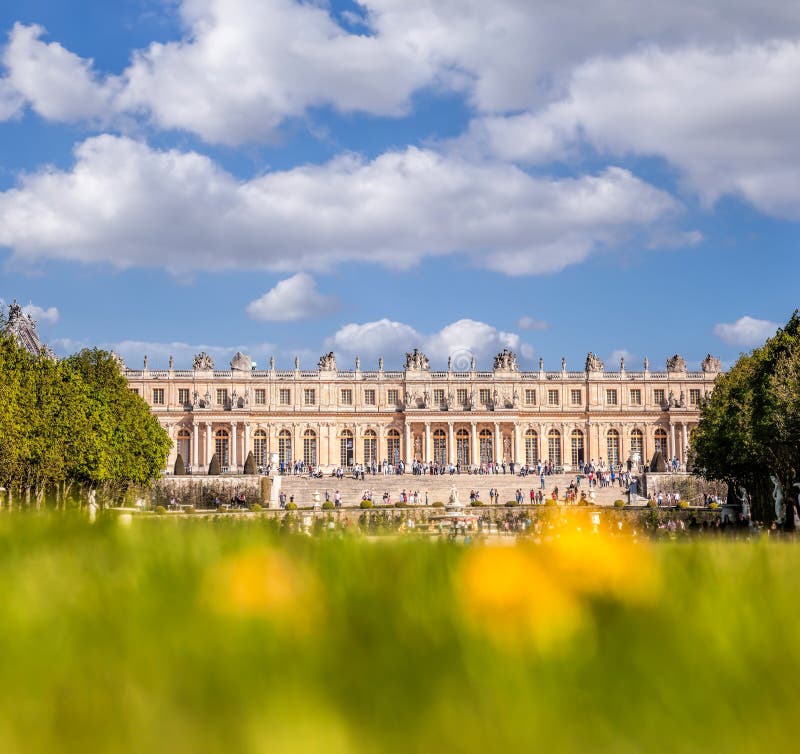 Chateau De Versailles during Spring Time in Paris FRANCE Stock Image ...