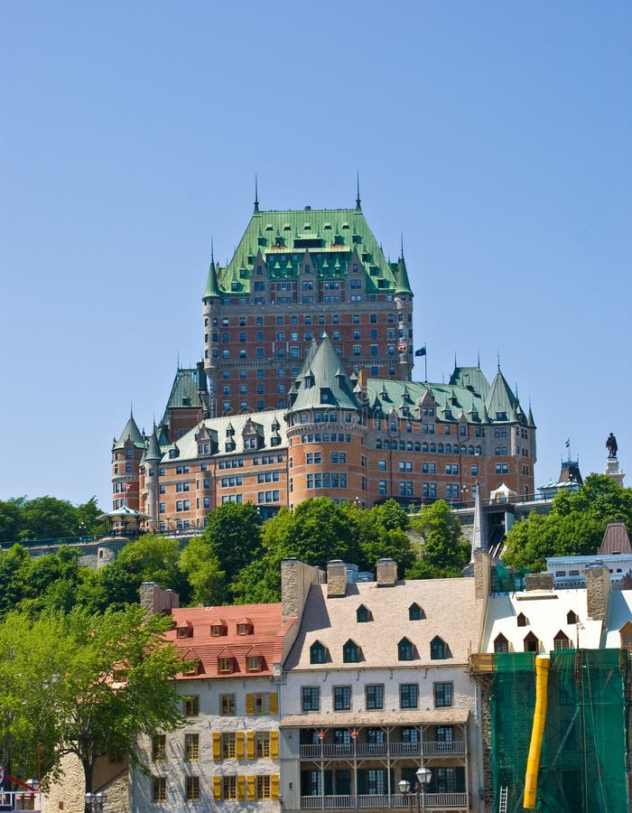 Chateau Frontenac stockbild. Bild von quebec, frontenac - 20229027