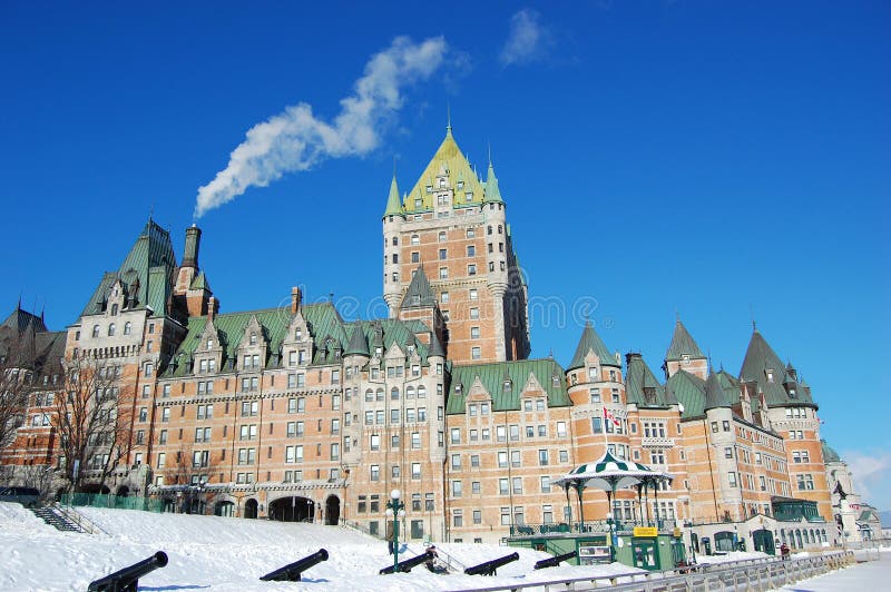 Chateau Frontenac, De Stad Van Quebec, Canada Stock Foto - Image of ...