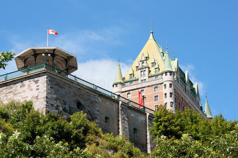 Chateau Frontenac from Old Quebec City Stock Image - Image of history ...