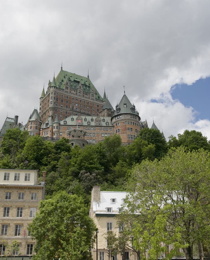 Fairmont Le Chateau Frontenac in Quebec City, Canada Stock Image ...
