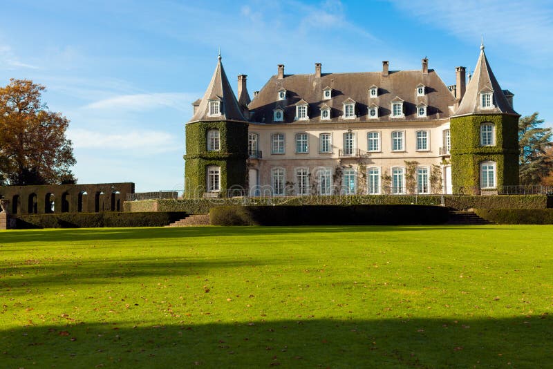 Chateau De La Hulpe - South of Bruxelles Belgium Stock Image - Image of ...