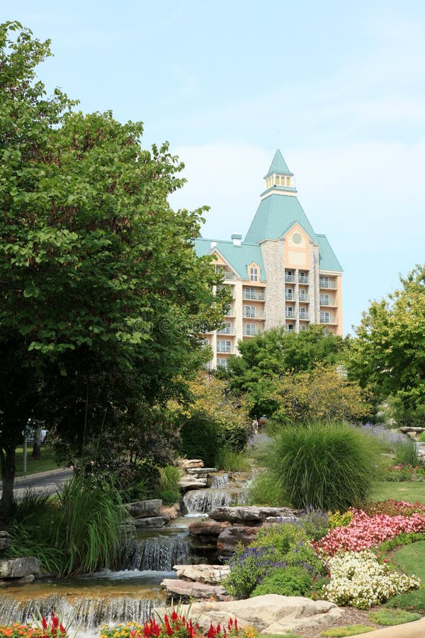 Chateau on the Lake Resort stock image. Image of running - 3919705