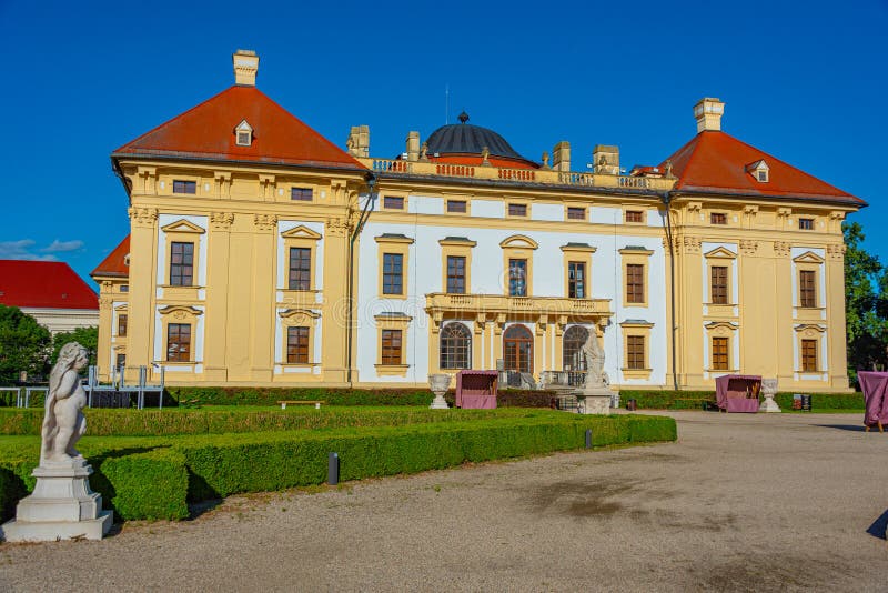 Chateau at Slavkov U Brna in Czech Republic Stock Photo - Image of ...