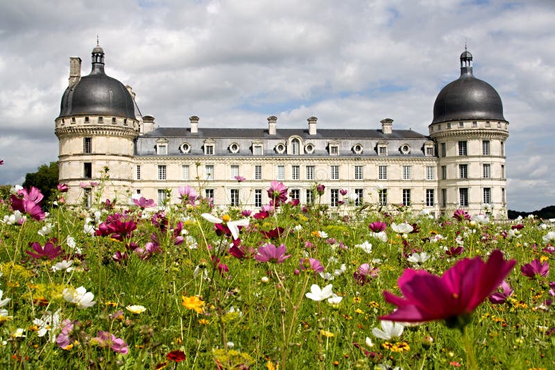 Chateau Valencay stock photo. Image of chateau, garden - 26100480