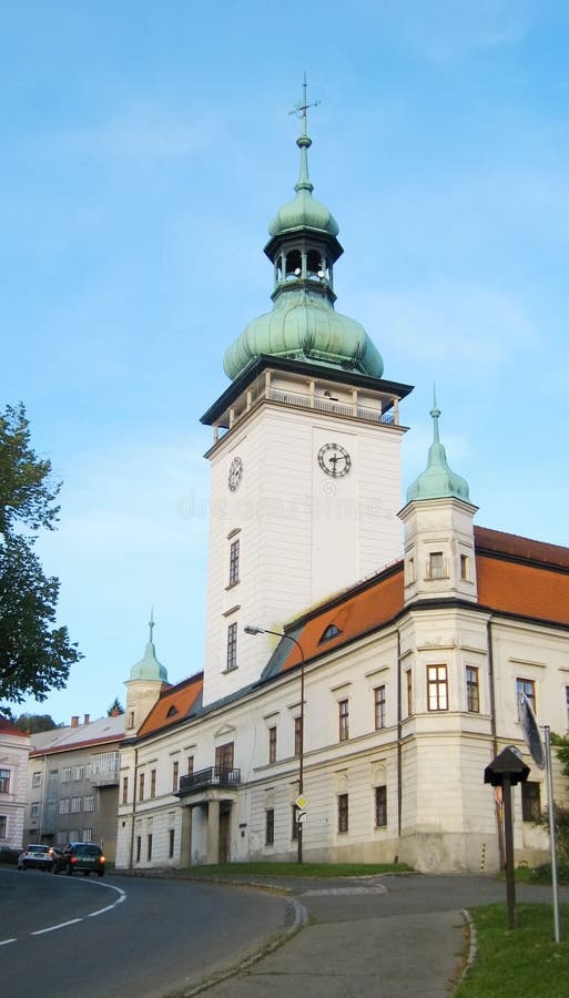 Chateau Vsetin editorial photo. Image of sculpture, roof - 56938036
