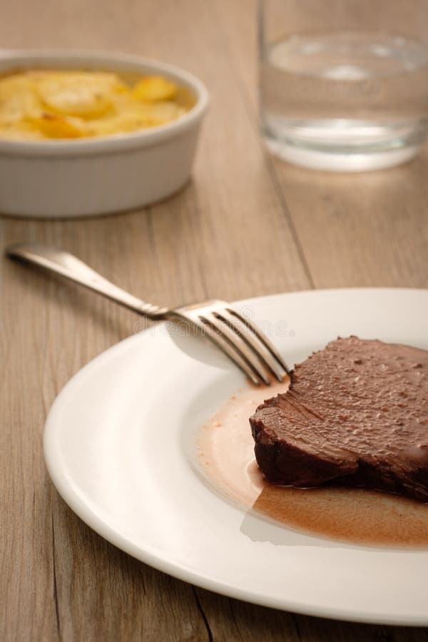 Chateaubriant beef roasted stock image. Image of bright - 174934891