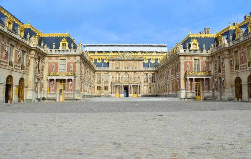 Fassade des Versailles stockbild. Bild von versailles - 20878749