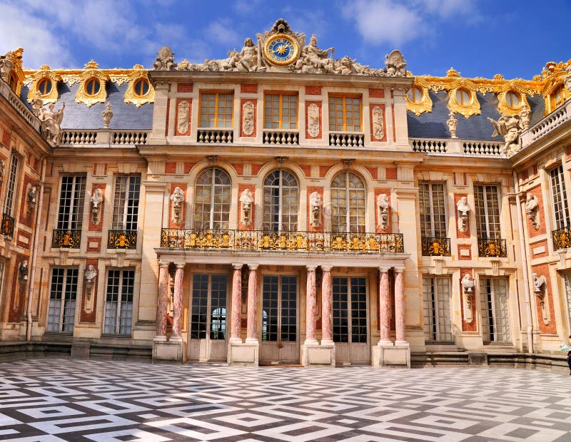 Fassade des Versailles stockbild. Bild von versailles - 20878749