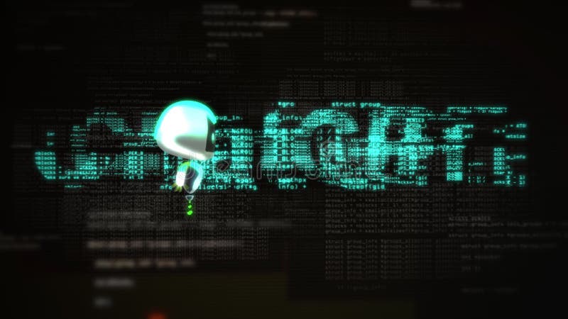 Chatgpt Animation with Chatbot Robot. Programming Code Language in ...