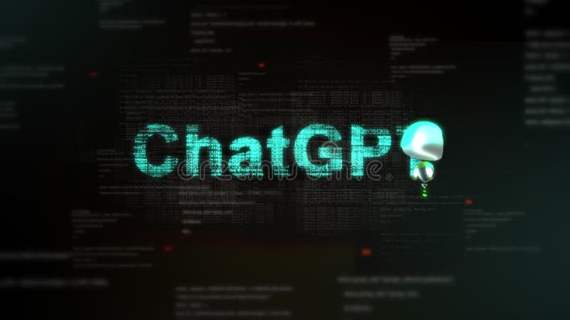Chatgpt Animation With Chatbot Robot Programming Code Language In Background Concept Of Ai To