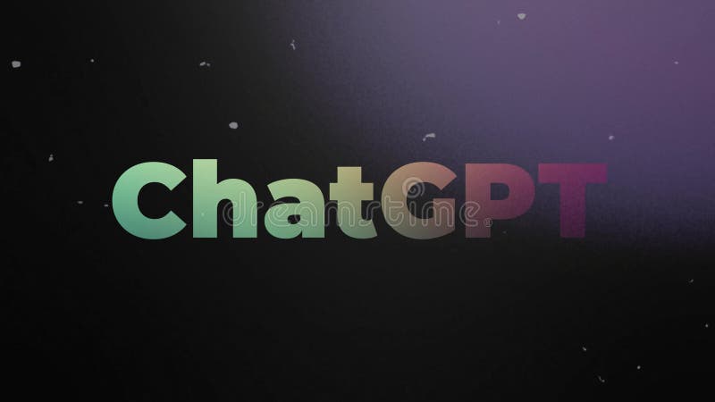 ChatGPT, Artificial Intelligence Chatbot, Written in Neon Text Effect ...
