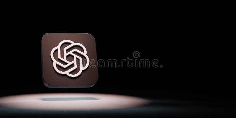 ChatGPT App Icon Spotlighted on Black Background Editorial Photo ...