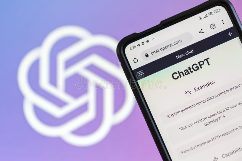 ChatGPT Artificial Intelligence AI Chat GPT with OpenAI Logo Immagine ...
